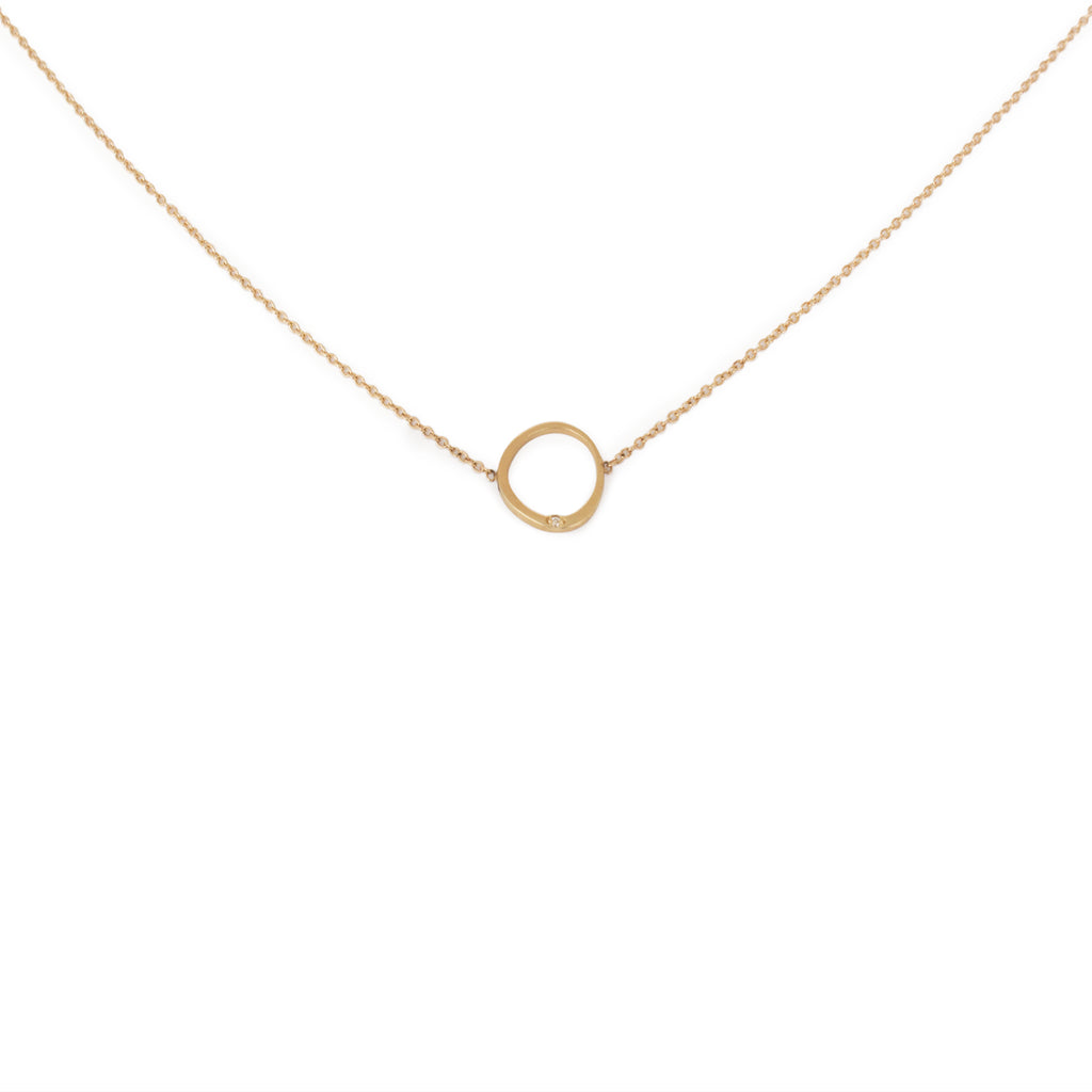 offset circle necklace – Marion Cage