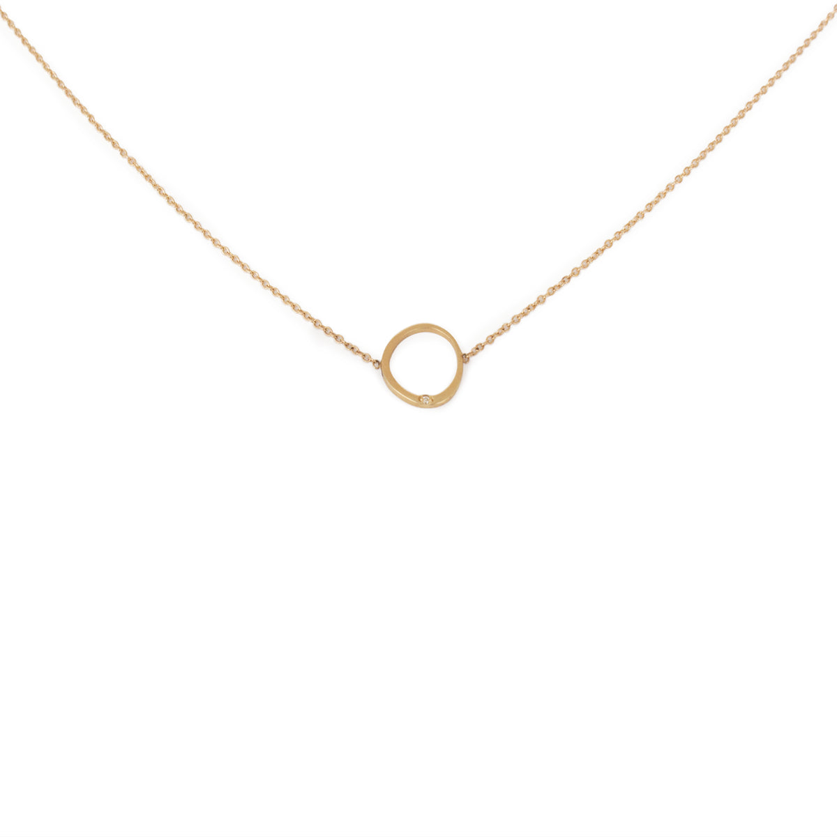 offset circle necklace – Marion Cage